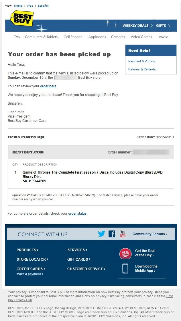 10 Meilleurs Modèles d'Emails de Confirmation de Commande pour Votre Inspiration — Claspo.io